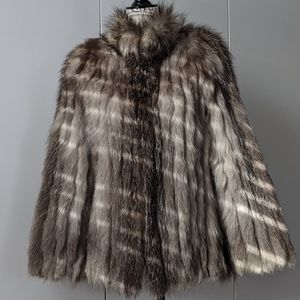 Saga Furs Jackets & Coats | Genuine Saga Silver Fox Fur Coat Short Jacket Real | Poshmark